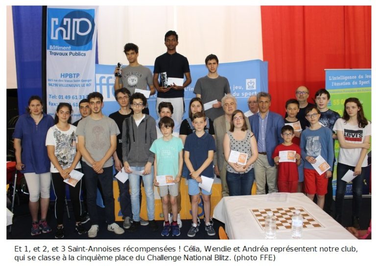 Echiquier Laïque Saint-Annois » Fin du championnat de France de blitz